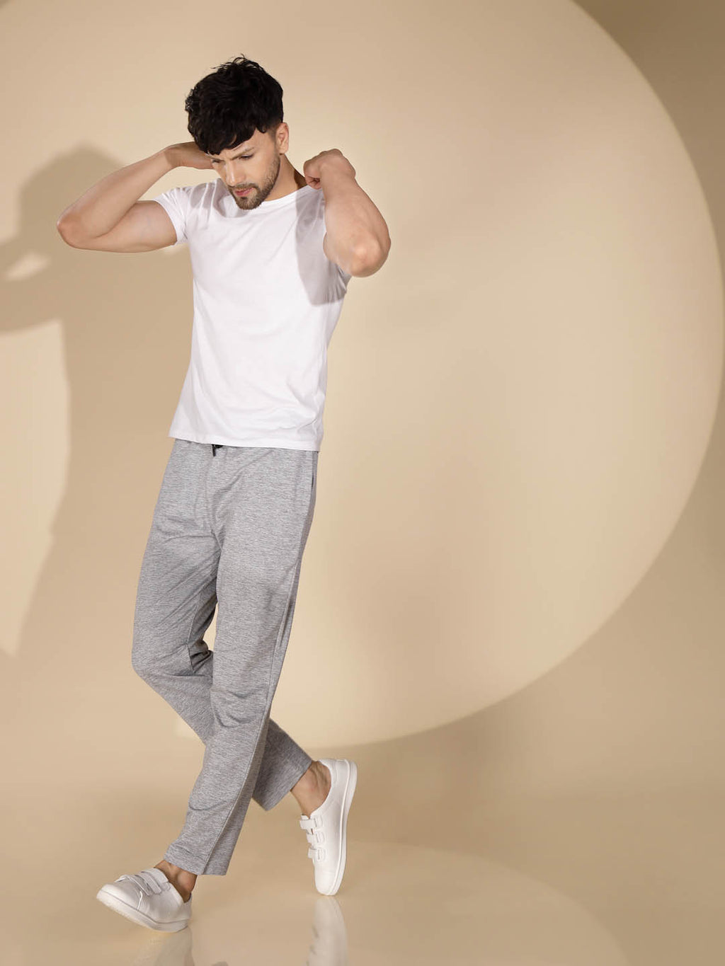 Mens Grey Solid Lower – Global Republic